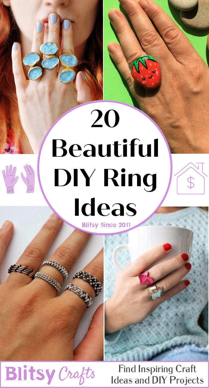 20 Creative DIY Ring Ideas to Make - Blitsy