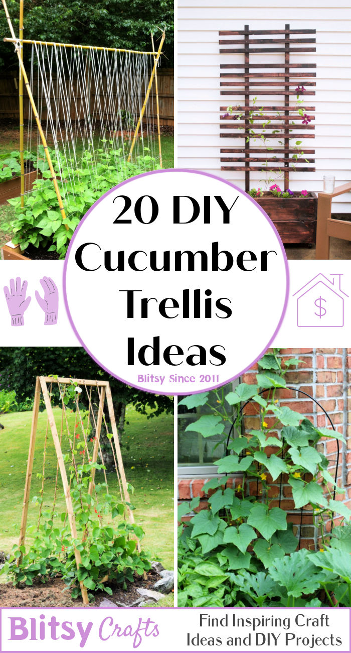 20 Homemade DIY Cucumber Trellis Ideas - Blitsy