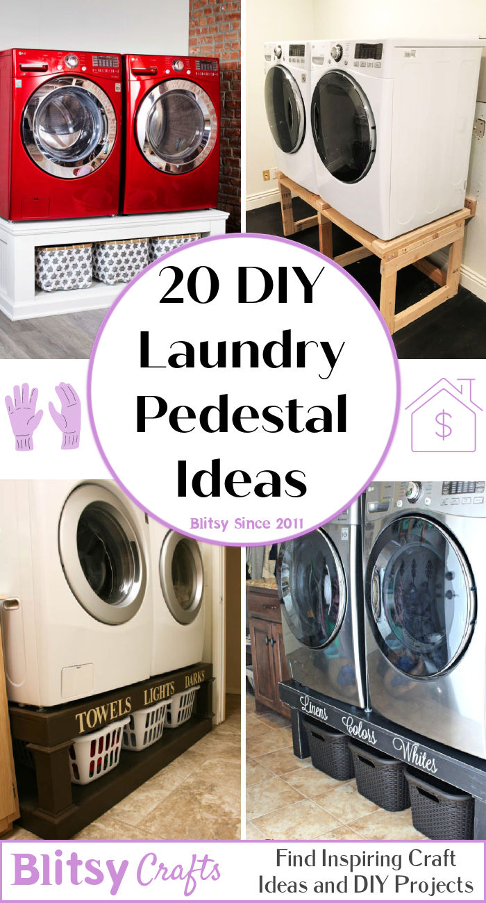 DIY Laundry Pedestal (20 Ways to Build) - Blitsy