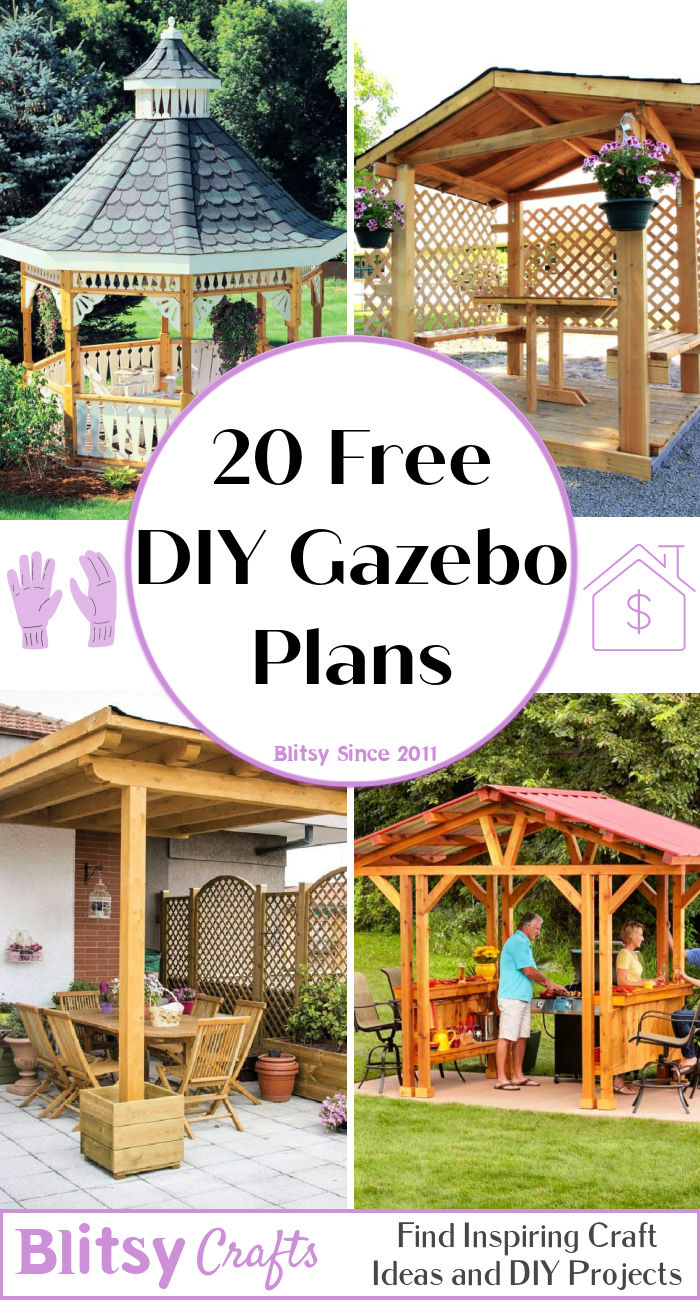 20 Free Gazebo Plans to Build - Blitsy