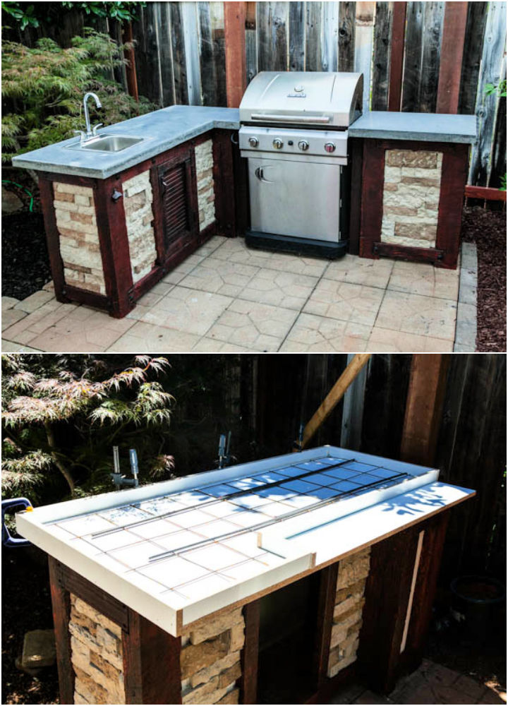 25 Free DIY Outdoor Kitchen Ideas (100% Free Plans) - Blitsy