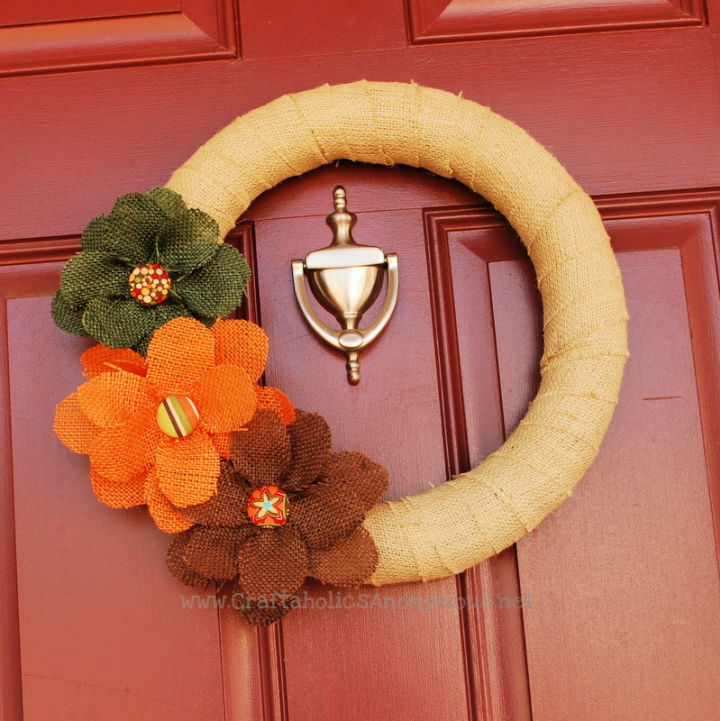 How to Make a Burlap Wreath (25 Different Ways) - Blitsy