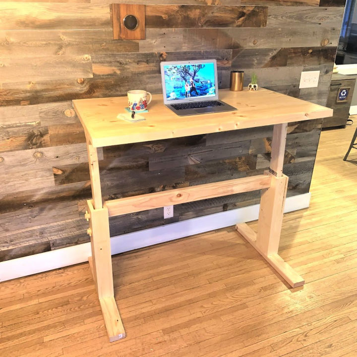 25 Homemade DIY Standing Desk Plans To Build Your Own - Blitsy