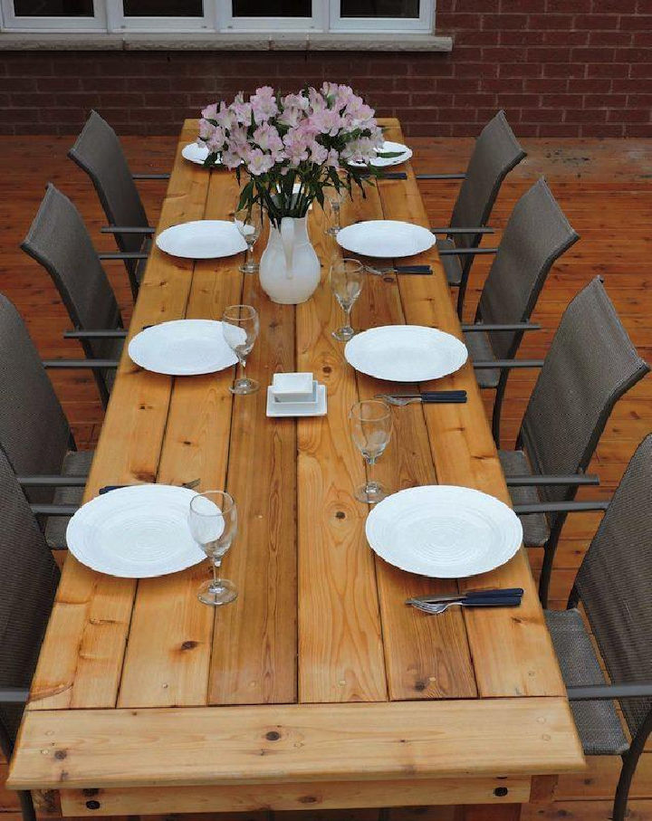 40 Free DIY Farmhouse Table Plans To Get Rustic Style - Blitsy