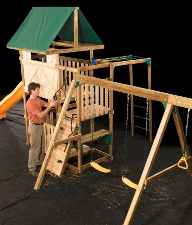 25 Free DIY Swing Set Plans with a Material List - Blitsy