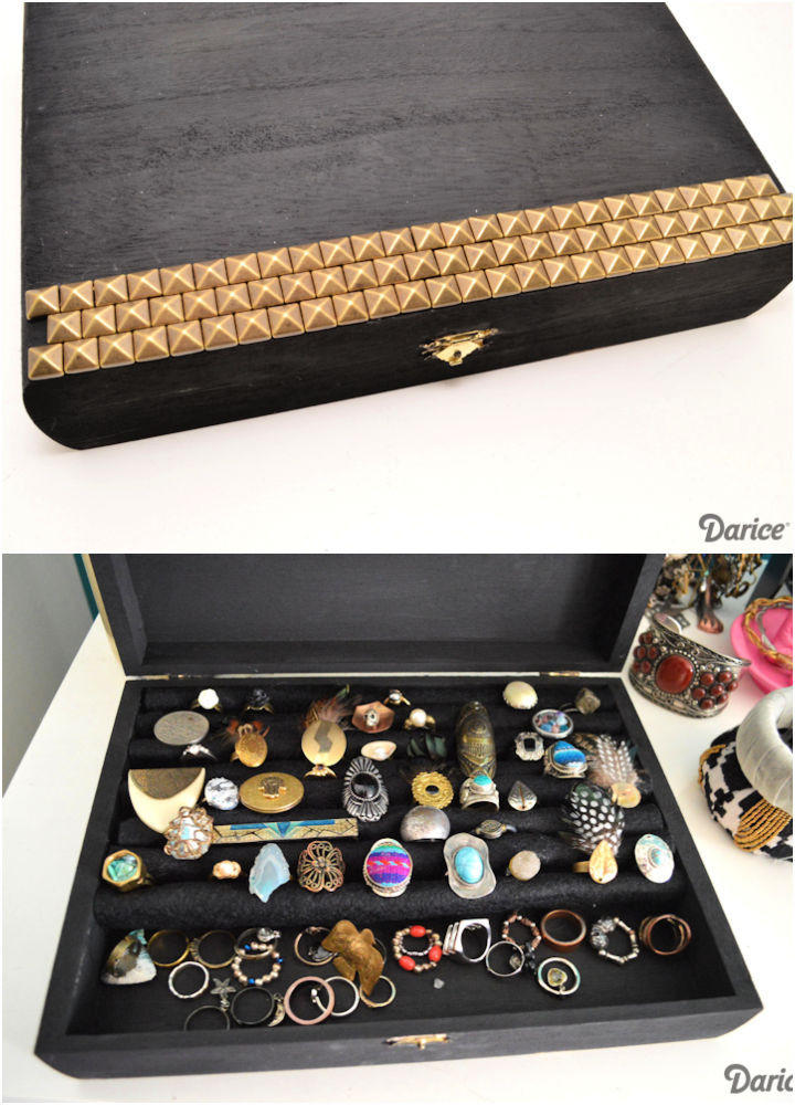 25 DIY Jewelry Box Plans to Build - Blitsy