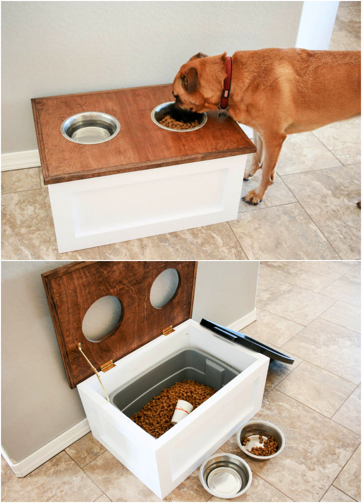 25 DIY Dog Bowl Stand Ideas To Make - Blitsy