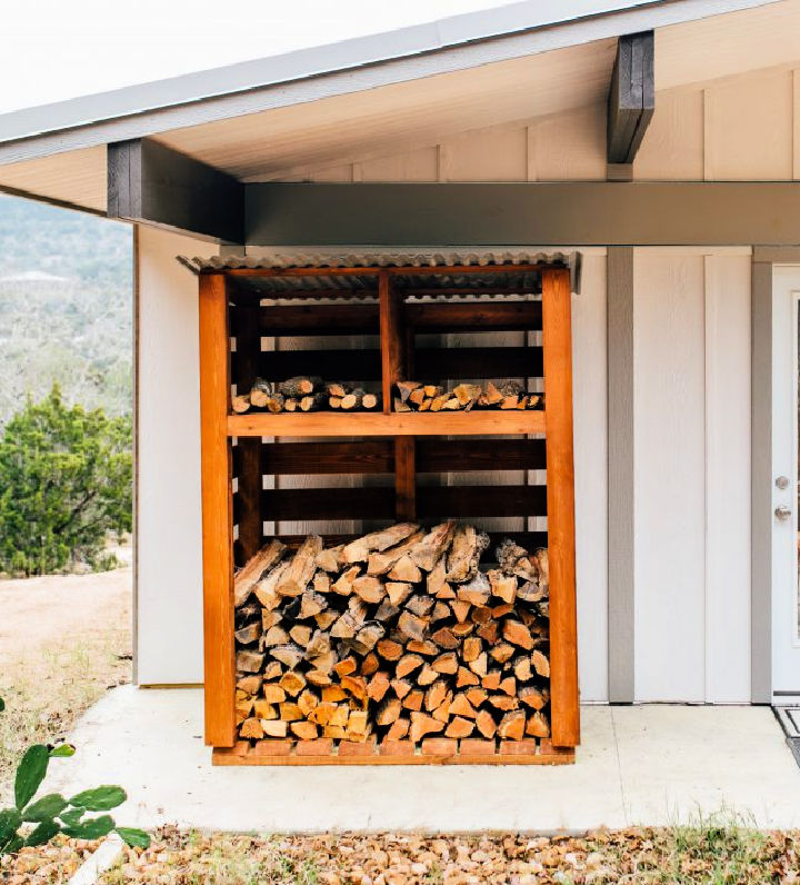 DIY Firewood Rack (25 Free Plans) - Blitsy