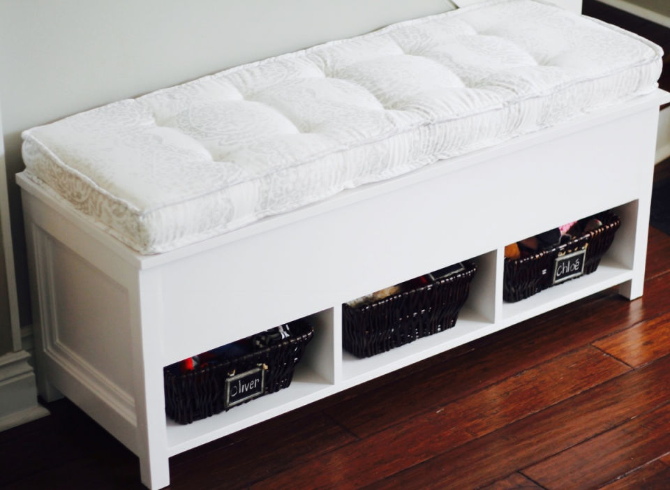 DIY Storage Bench (25 Ways to Build) - Blitsy