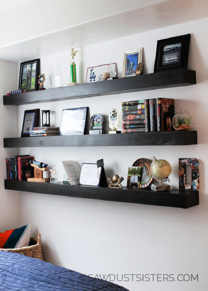Easy DIY Floating Shelves (40 Ways) - Blitsy
