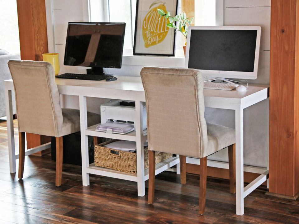 40 Homemade DIY Desk Ideas and Free Plans To Make Your Own