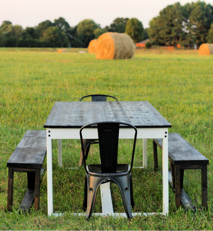 40 Free DIY Farmhouse Table Plans To Get Rustic Style - Blitsy