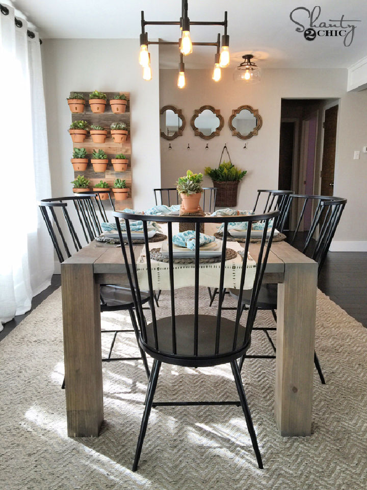 40 Free DIY Farmhouse Table Plans To Get Rustic Style - Blitsy