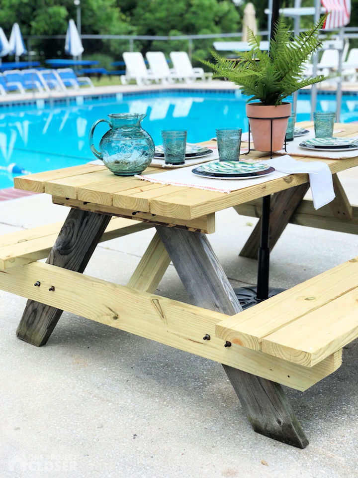 40 Free DIY Picnic Table Plans (with PDF and Blueprints)
