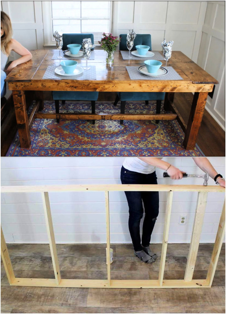 40 Free DIY Farmhouse Table Plans To Get Rustic Style - Blitsy