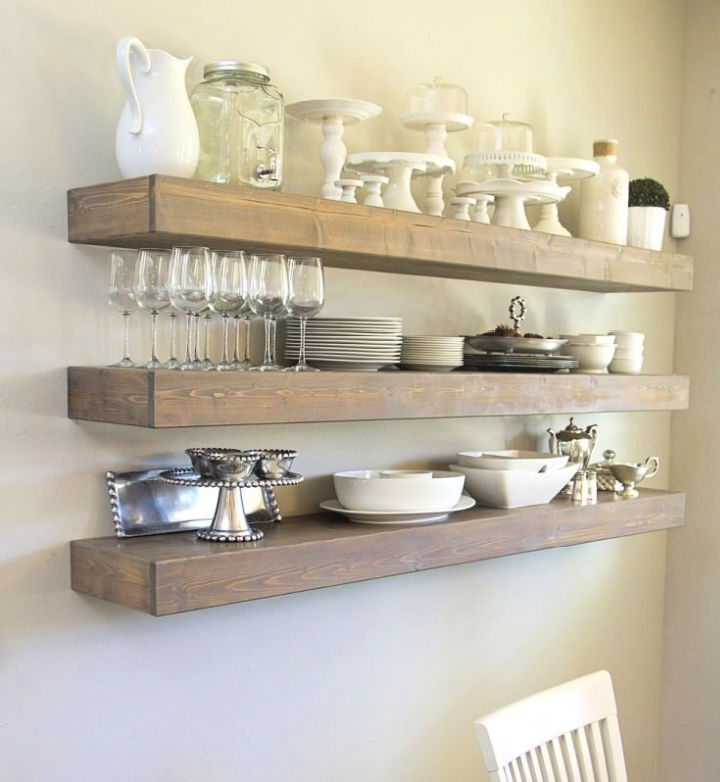 Easy DIY Floating Shelves (40 Ways) - Blitsy