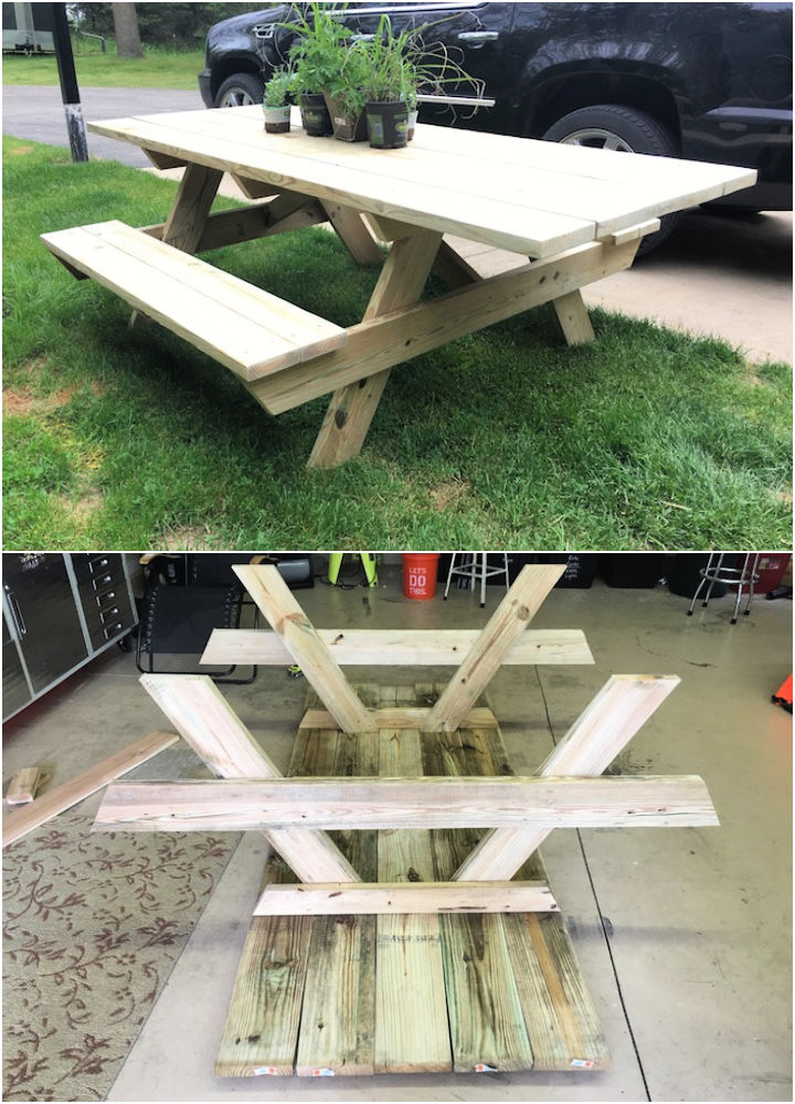 40 Free DIY Picnic Table Plans (with PDF and Blueprints)