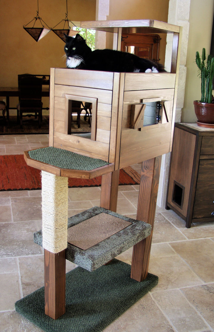 25 Free DIY Cat Tree Plans with Detailed Instructions - Blitsy