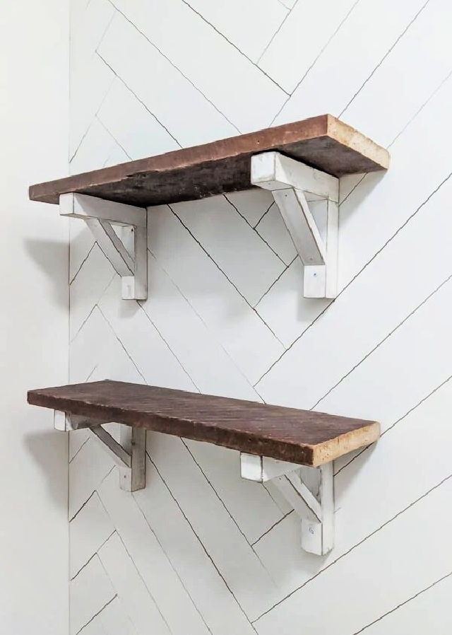 Cheap DIY Shelf Brackets (15 Ways) - Blitsy