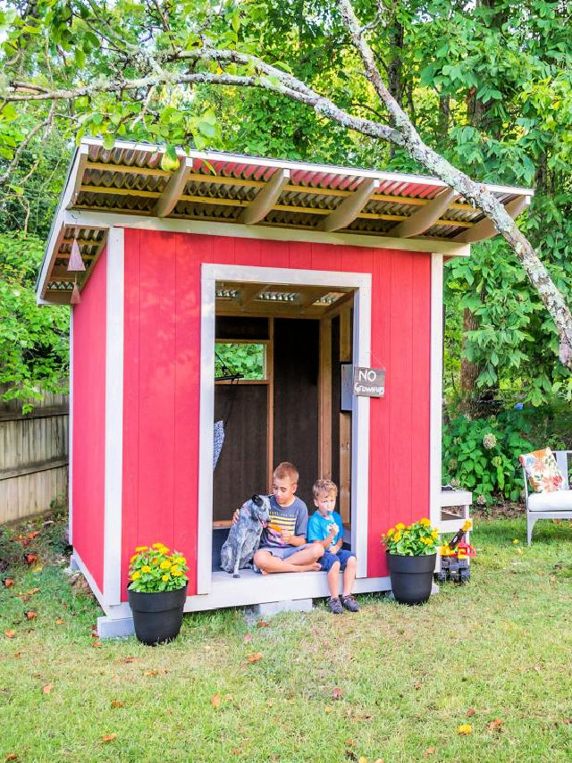 30 Free Playhouse Plans with Step by Step Instructions - Blitsy