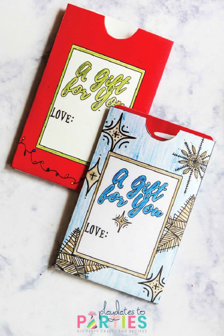 25 DIY Gift Card Holder Ideas (Free Printable Template)