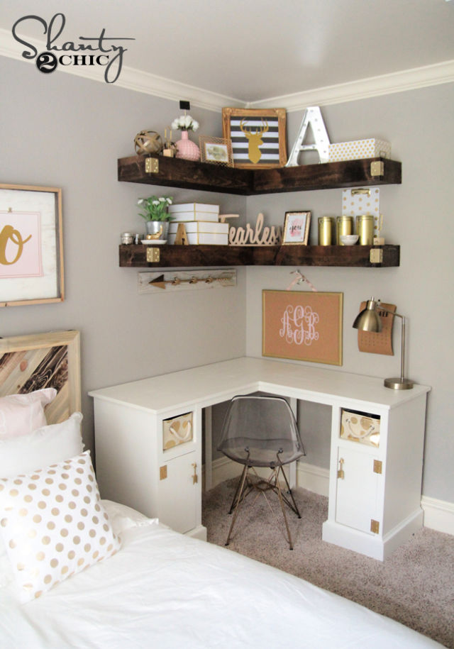 DIY Corner Shelf (25 Ideas) - Blitsy