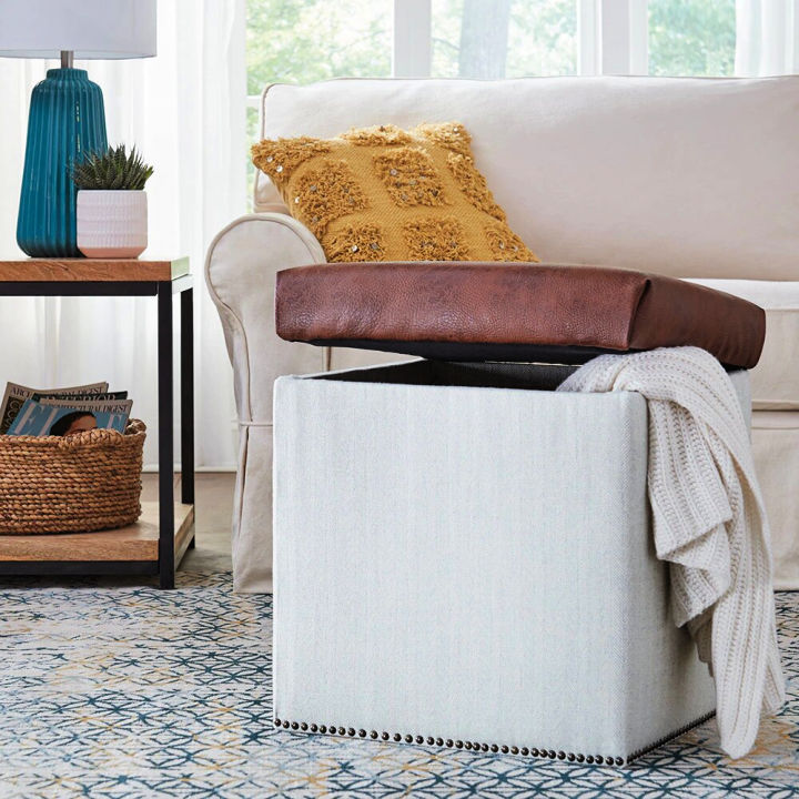 DIY Ottoman (25 Ways) - Blitsy