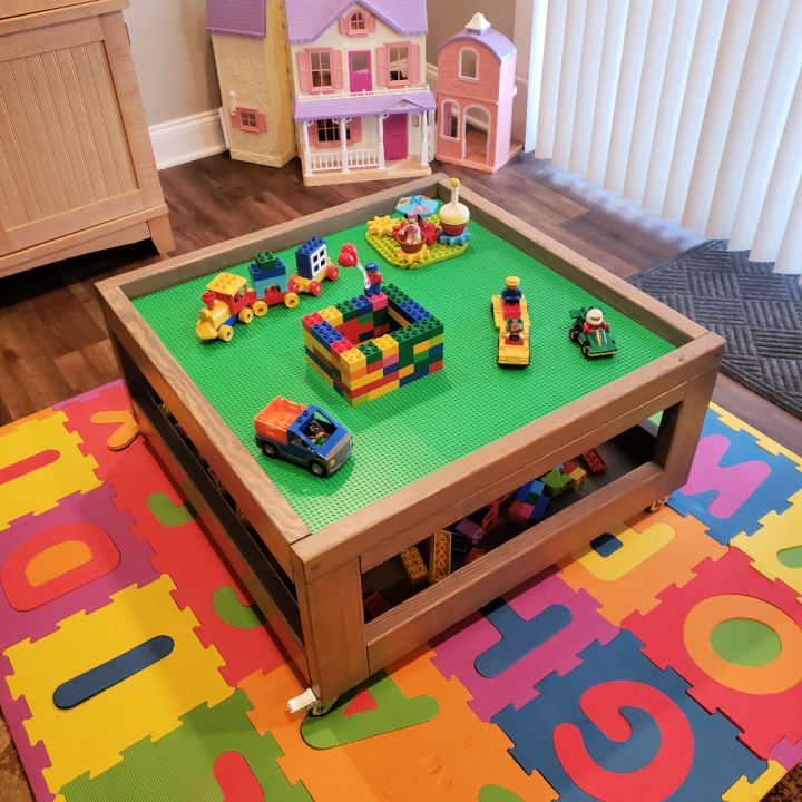 25 Homemade DIY Lego Table Plans with Storage - Blitsy