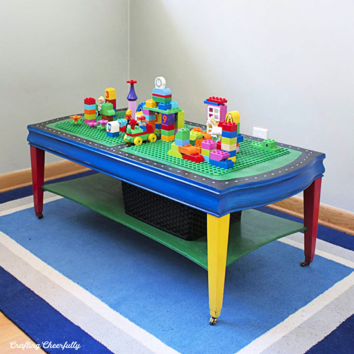 25 Homemade DIY Lego Table Plans with Storage - Blitsy