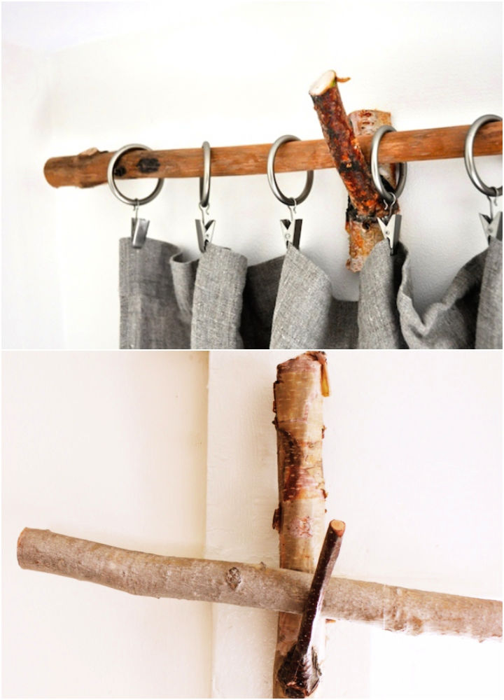 DIY Curtain Rods (25 Ways) - Blitsy