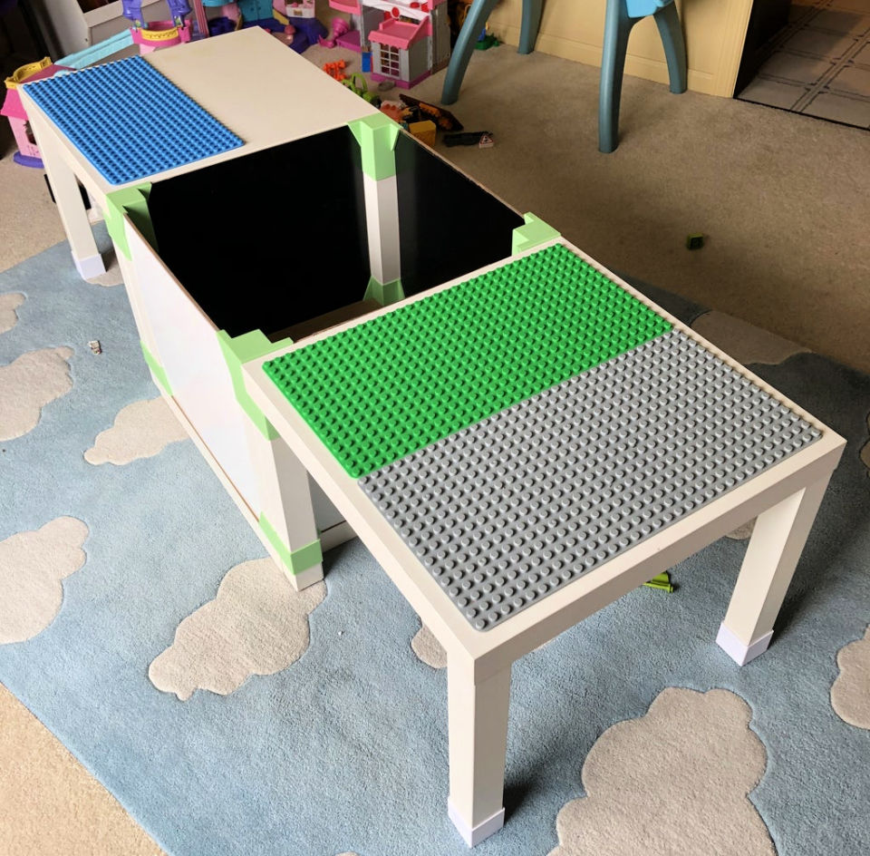 25 Homemade DIY Lego Table Plans with Storage - Blitsy