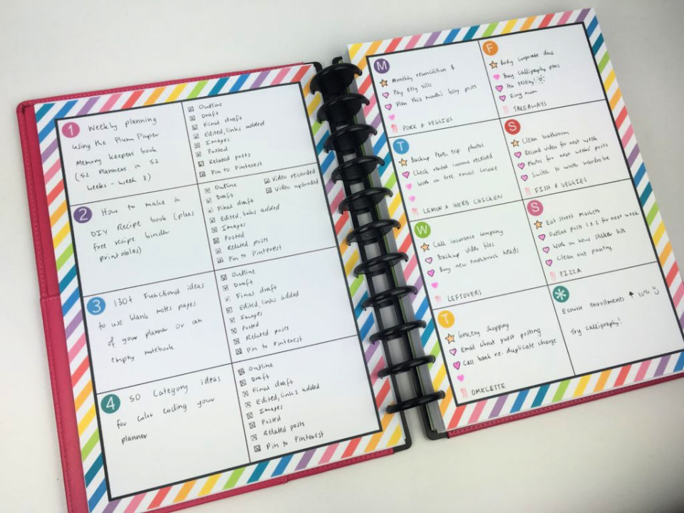 DIY Planner With Free Templates (25 Ideas) - Blitsy