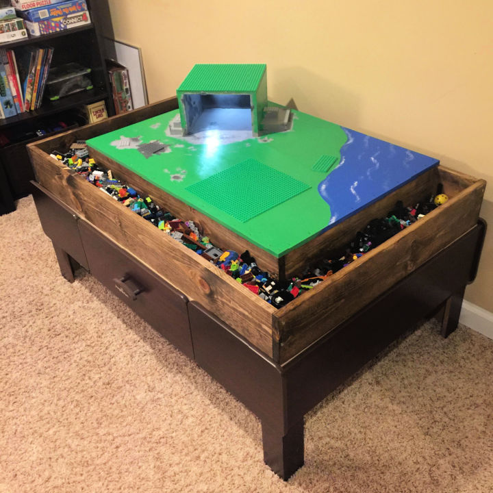 25 Homemade DIY Lego Table Plans with Storage - Blitsy