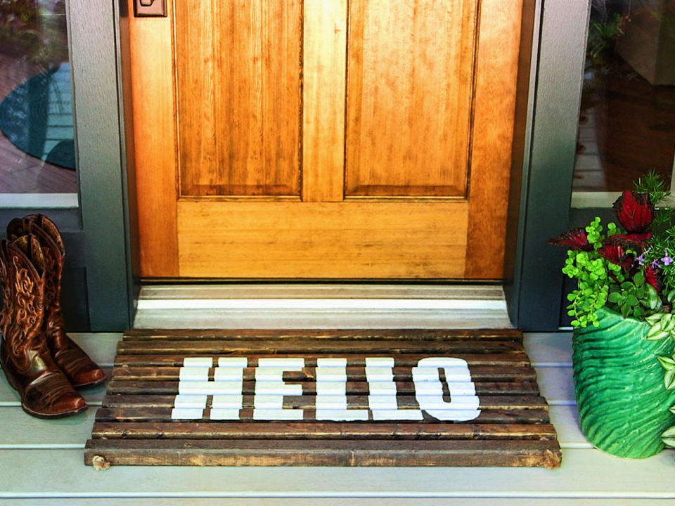 DIY Doormat (25 Ideas) - Blitsy