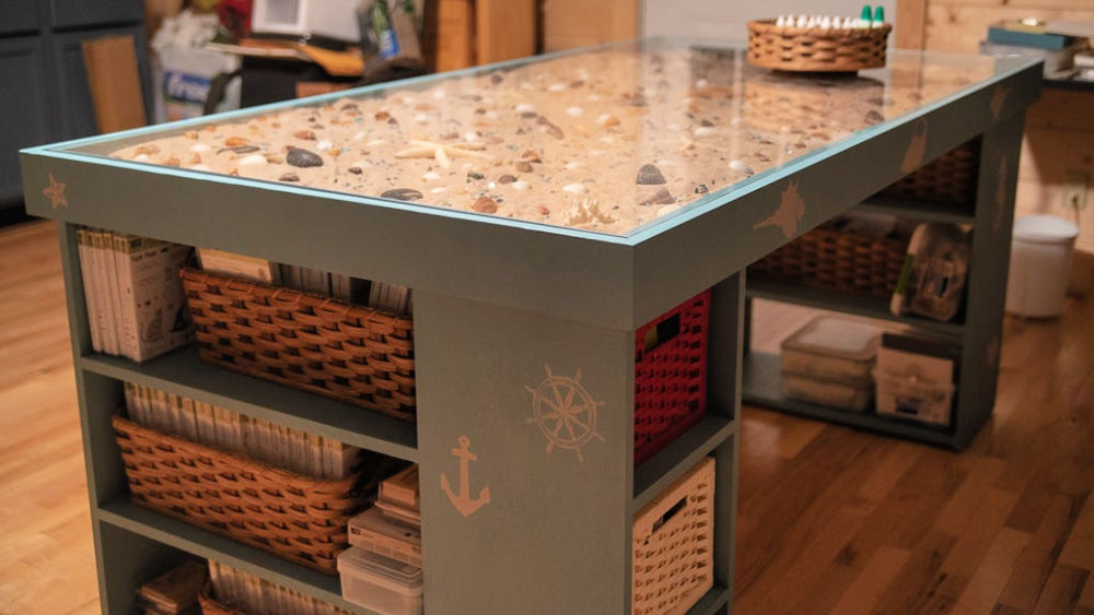 25 DIY Craft Table Ideas with Storage and Easy To Build - Blitsy