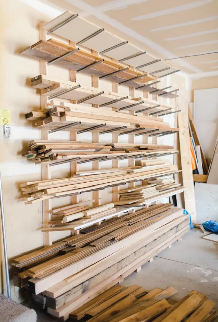 DIY Lumber Rack (25 Free Plans) - Blitsy