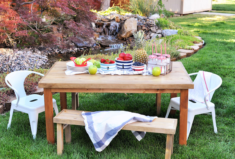 25 DIY Kids Table Plans with Chairs and Storage Option