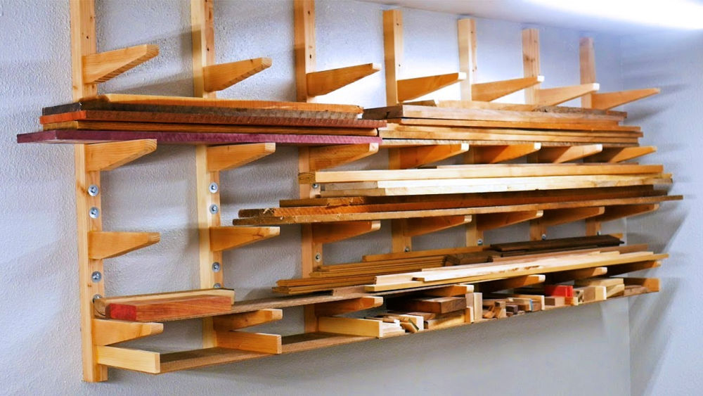 DIY Lumber Rack (25 Free Plans) - Blitsy