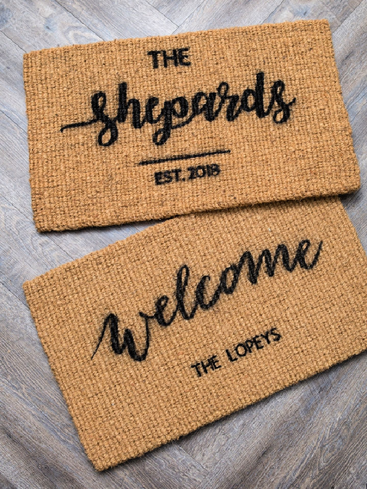 DIY Doormat (25 Ideas) - Blitsy