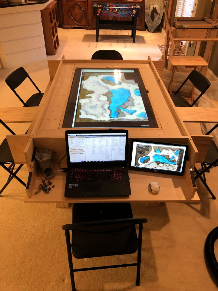 20 Free DIY Gaming Table Plans with PDF - Blitsy
