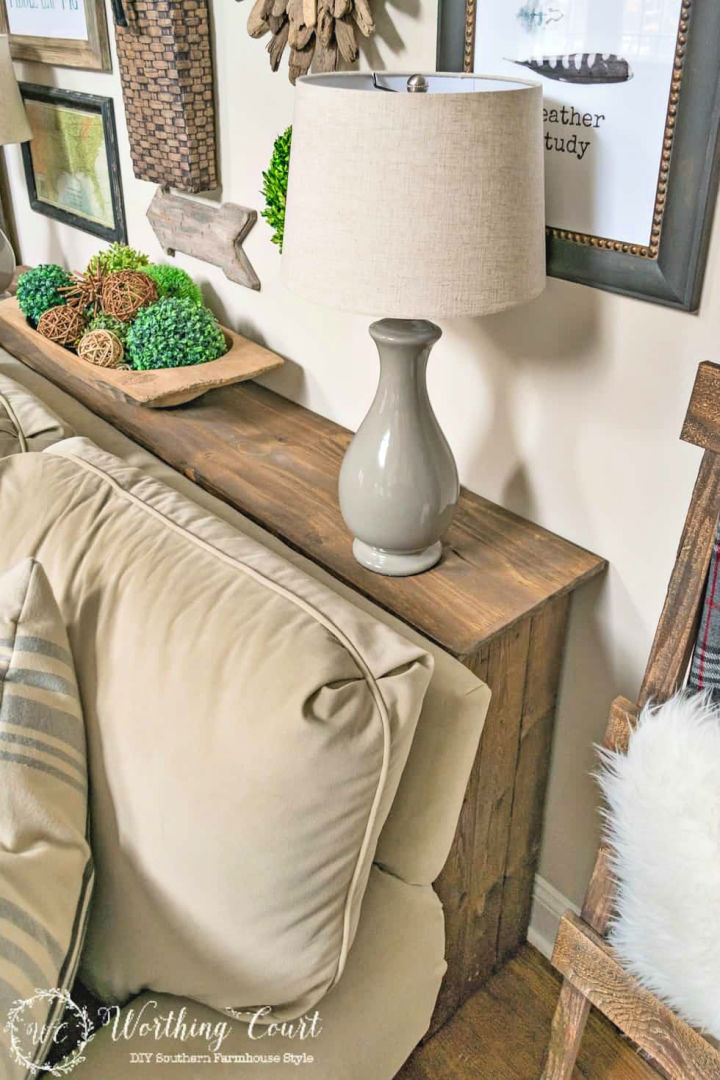 25 DIY Sofa Table Plans to Build your own Behind Couch Table