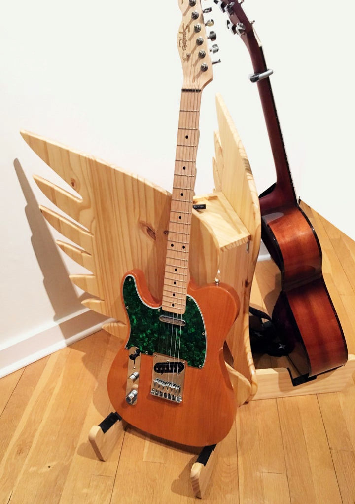25 Free DIY Guitar Stand Plans To Make One Yourself - Blitsy