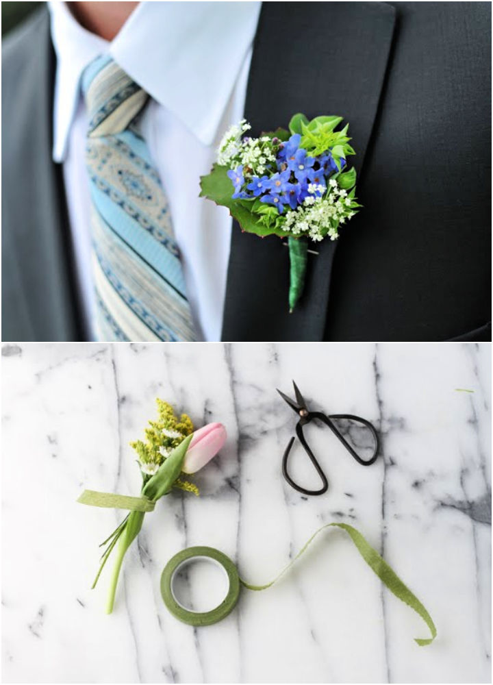 20 DIY Boutonniere Ideas To Make Your Own - Blitsy