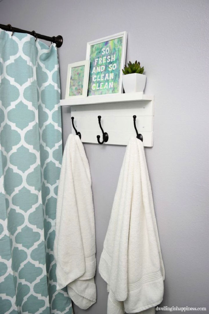25 Unique DIY Towel Rack Ideas to Organize Your Bathroom