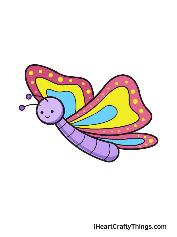 25 Easy Butterfly Drawing Ideas - How to Draw