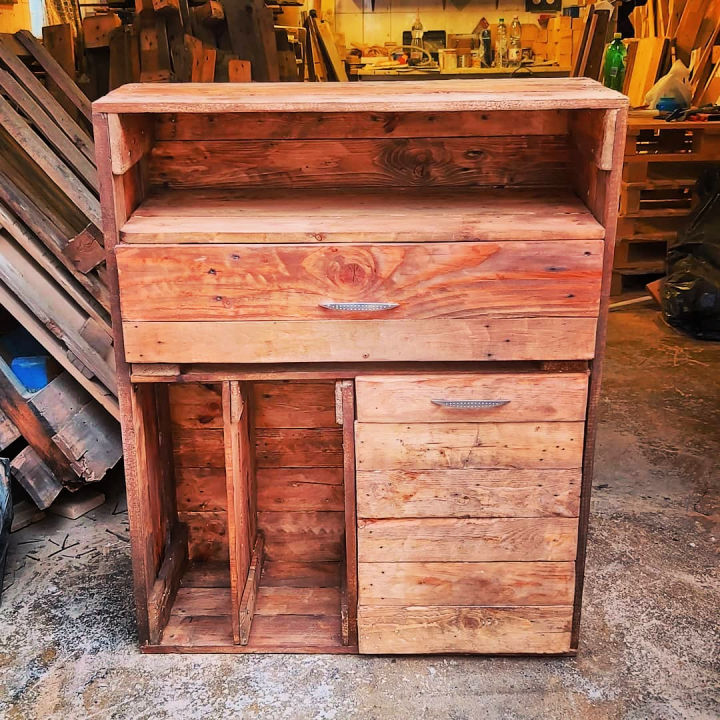 20 Easy Wooden Pallet Cabinets Under Cheap Budget - Blitsy