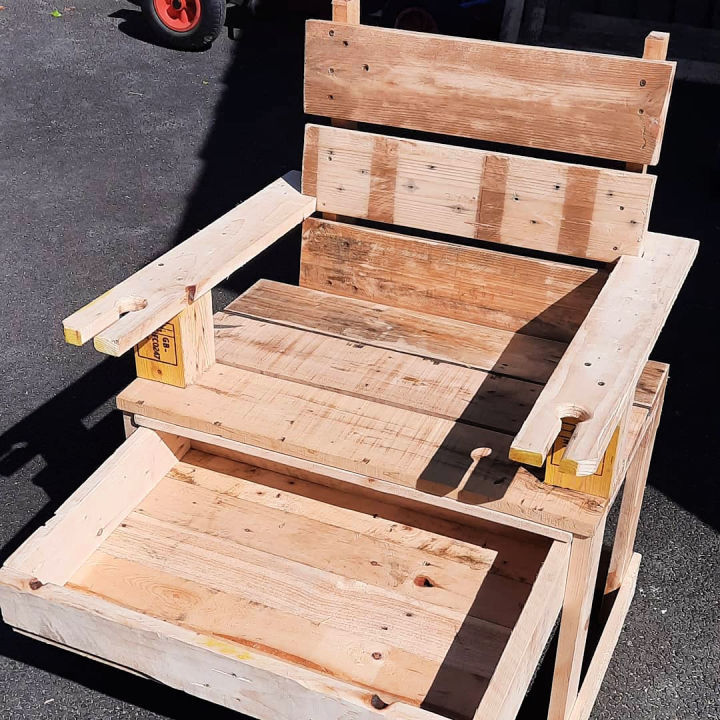 40 Free DIY Wood Pallet Chair Plans and Ideas - Blitsy