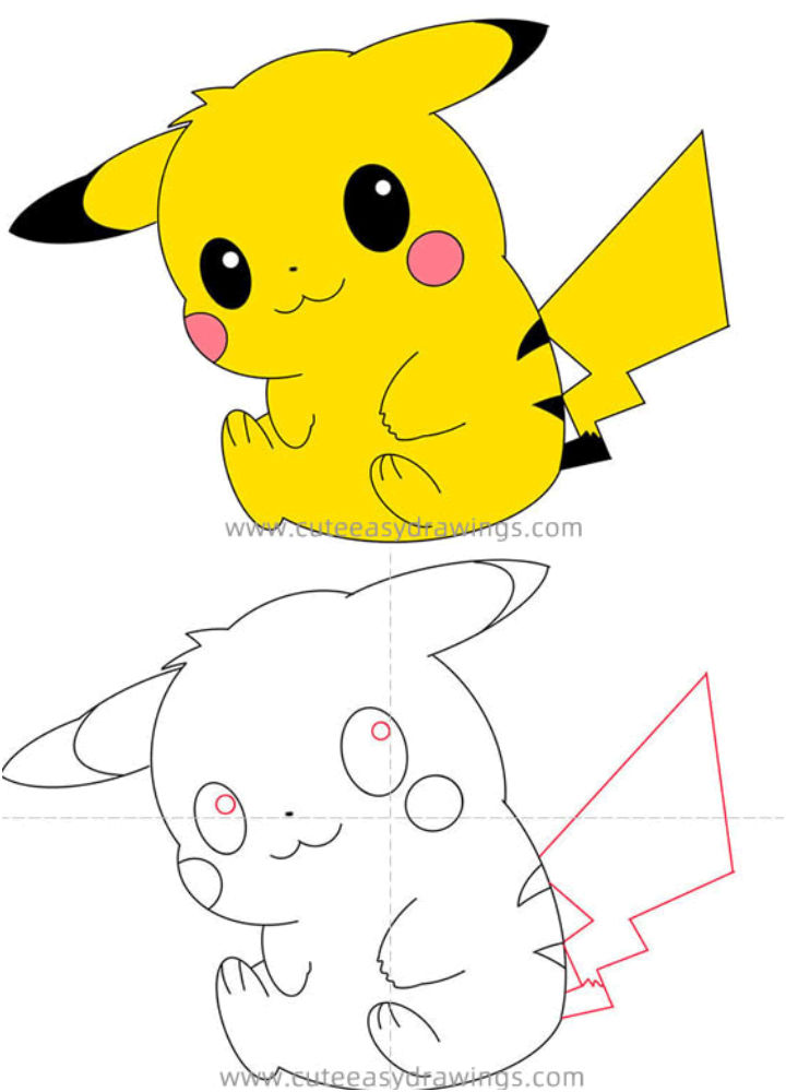 25 Easy Pikachu Drawing Ideas - How to Draw Pikachu