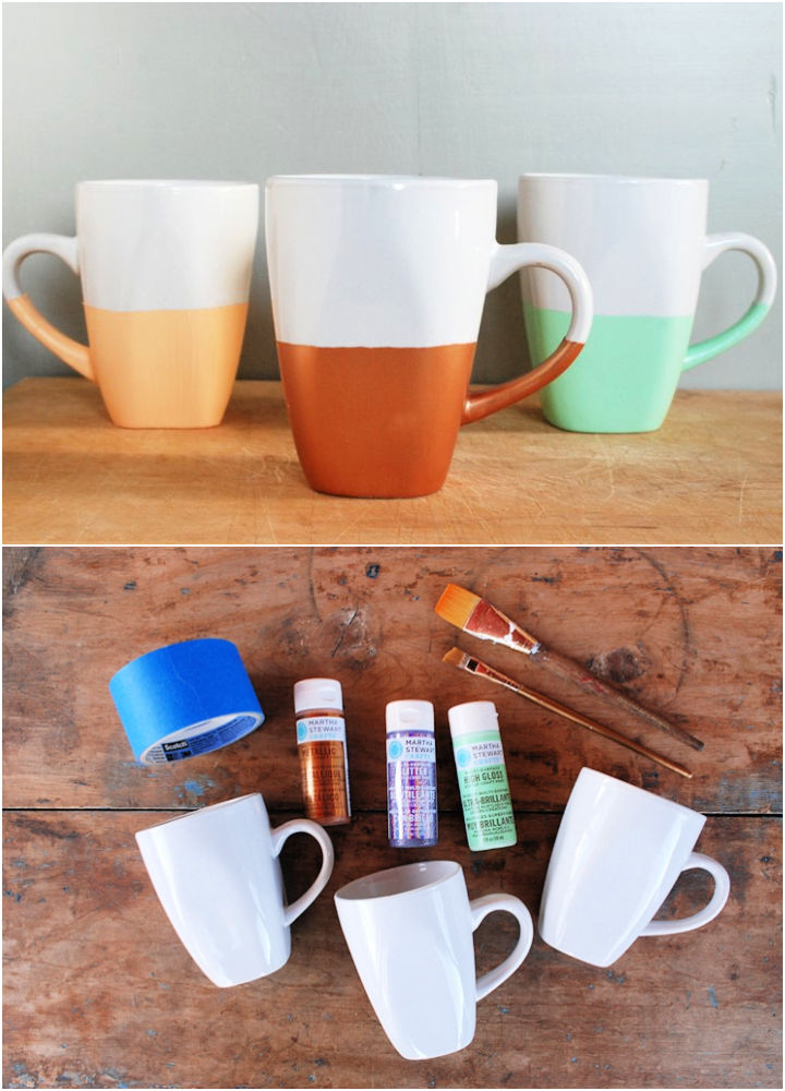 25 DIY Mug Painting Ideas: How to Paint a Mug - Blitsy