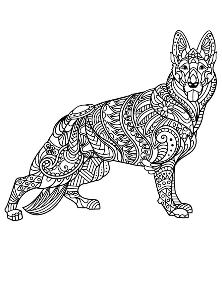 25 Free Printable Dog Coloring Pages for Kids and Adults